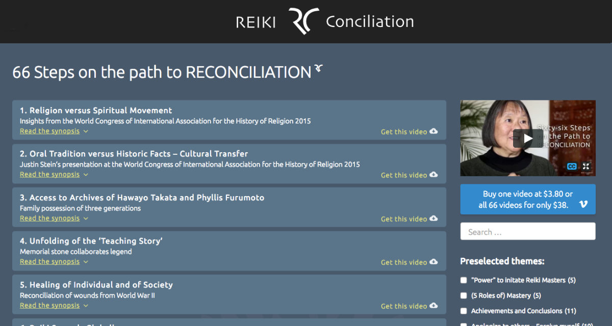 66 Steps on the path to Reconciliation - REIKI Conciliation